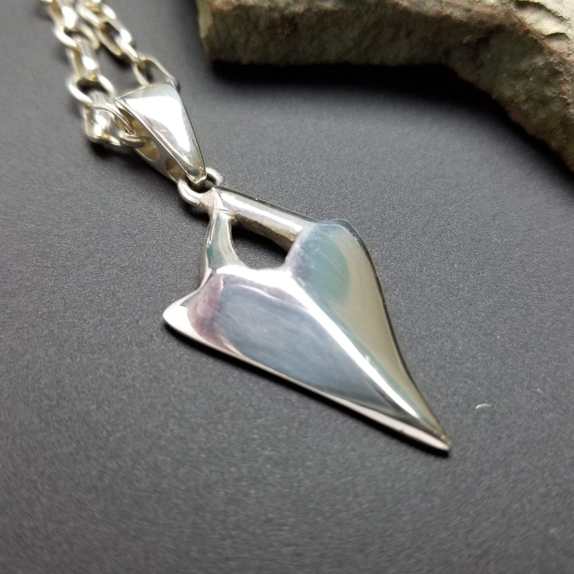 Make a Bold Statement with an Arrowhead Silver Pendant and Heavy Oval ...